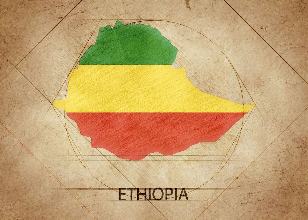 'Ethiopia' Poster, picture, metal print, paint by Luvy | Displate