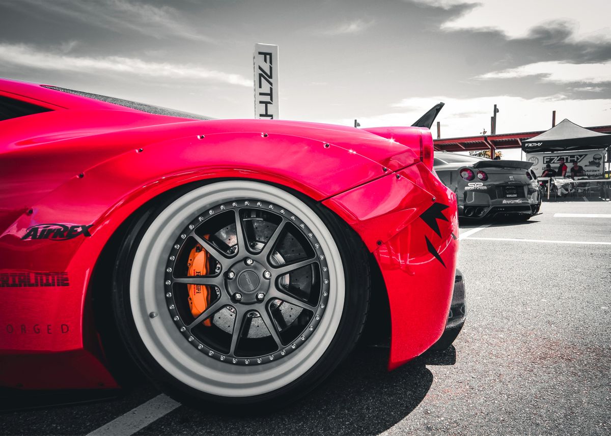 'Pink Hyper car racer' Poster, picture, metal print, paint by Aiden ...