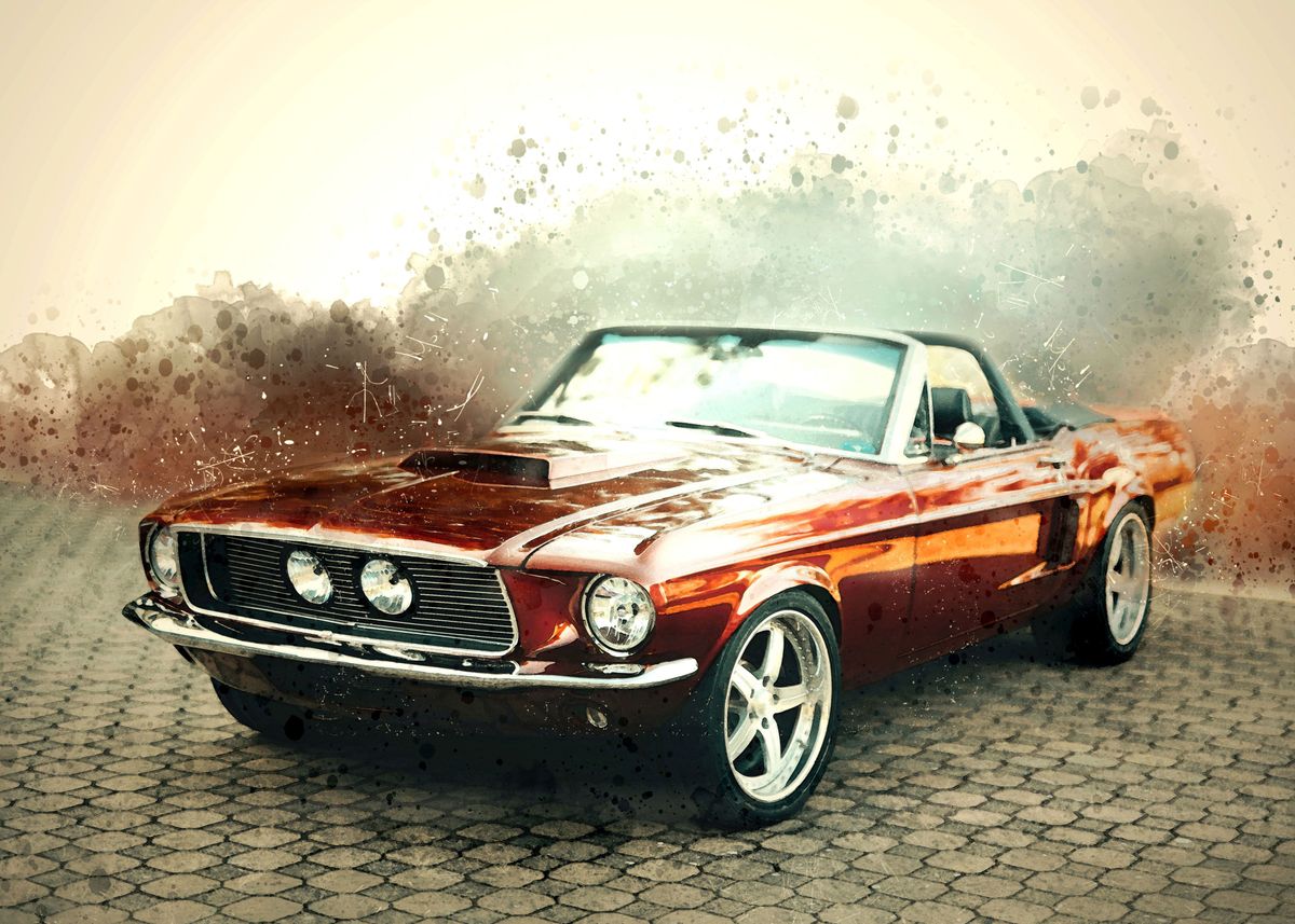 'Vintage Cars 82' Poster, picture, metal print, paint by Michael ...