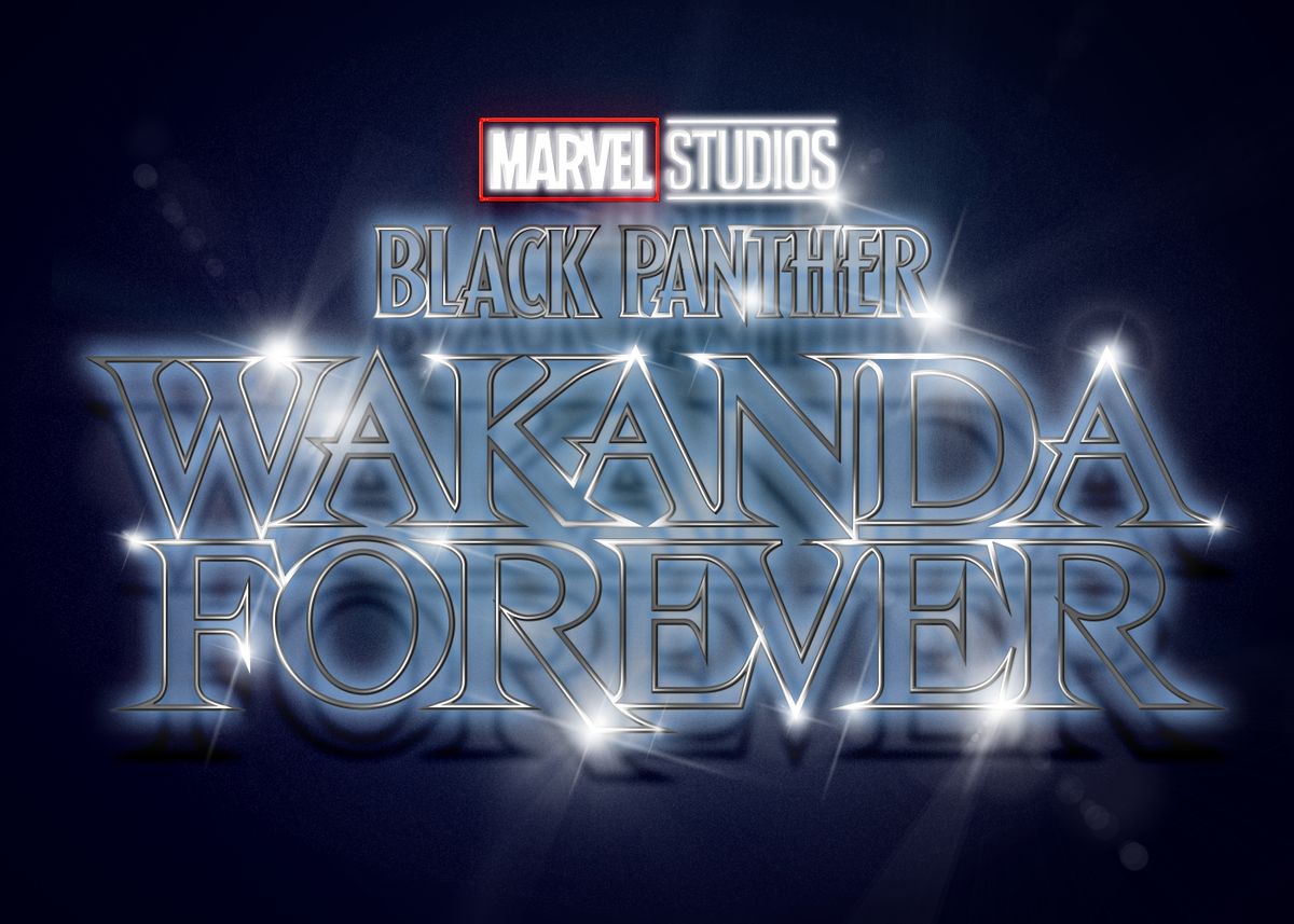 'Wakanda Forever neon logo' Poster, picture, metal print, paint by ...