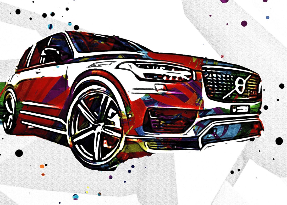 'Heico Sportiv Volvo XC90 ' Poster by Katerina Lim | Displate