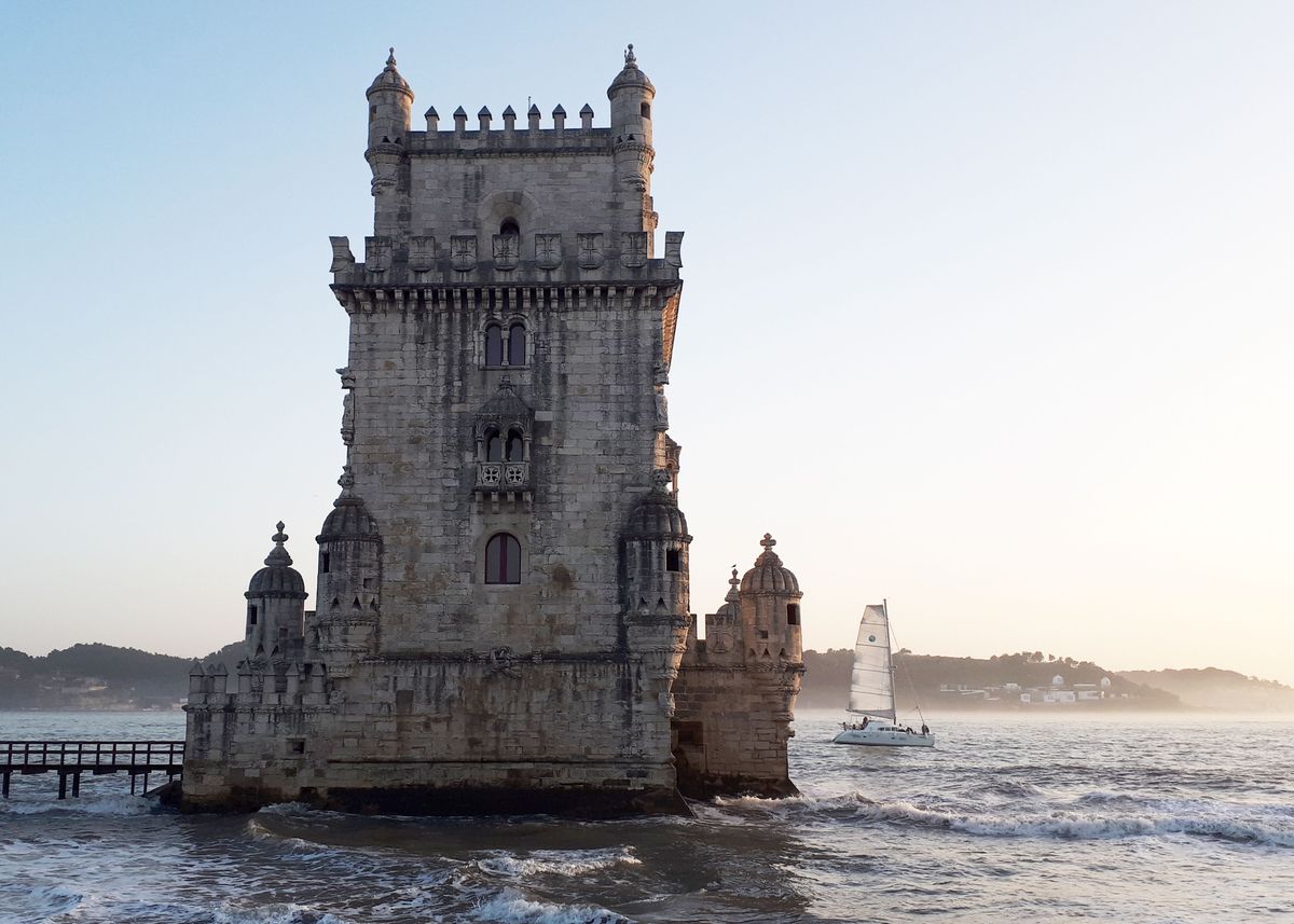 'Torre de Belem Lisboa' Poster by dkDesign | Displate