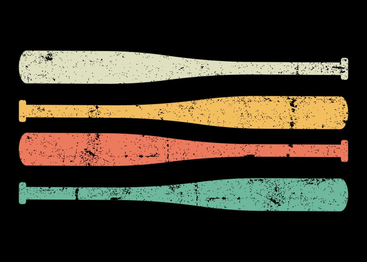 'Baseball Bats Sports' Poster, picture, metal print, paint by ...