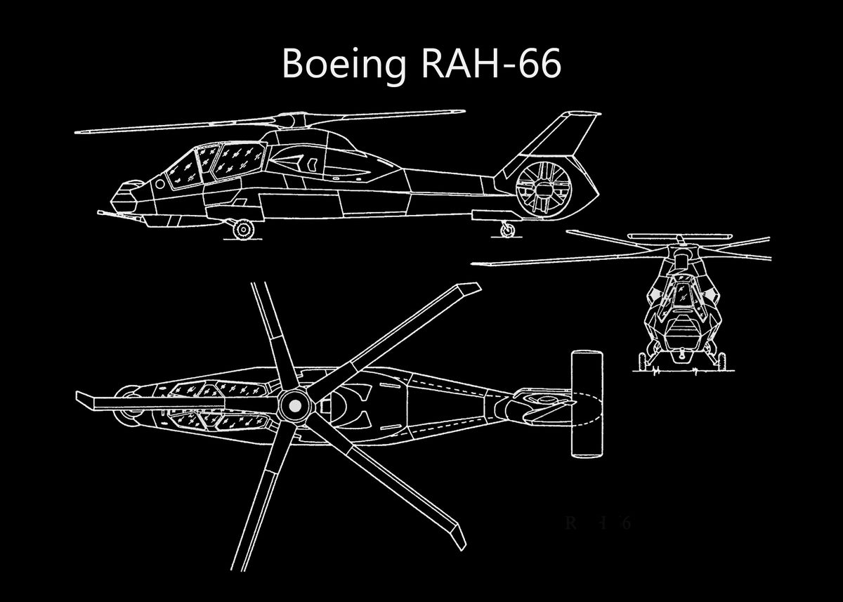 'Boeing RAH66 Sikorsky ' Poster by Number Nine | Displate