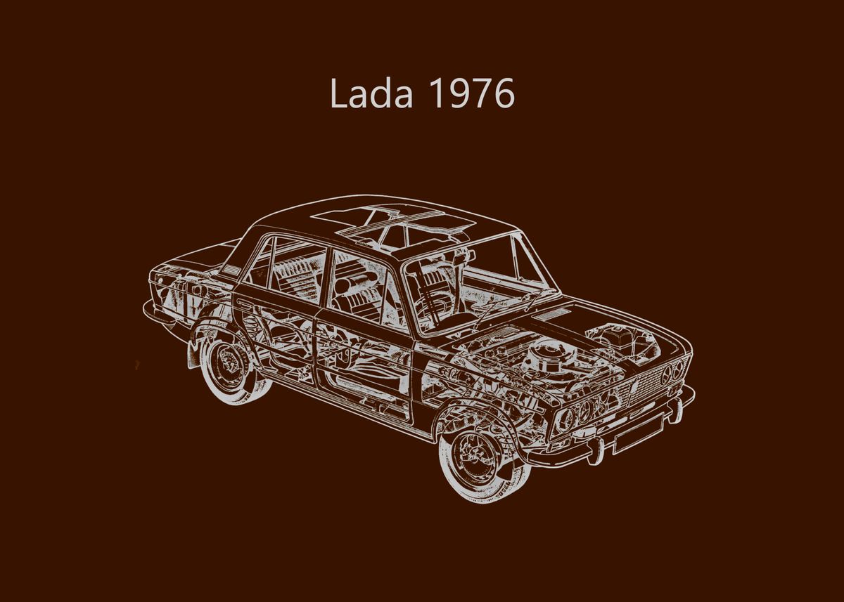 'Lada 1976 ' Poster by Amazing Artist | Displate