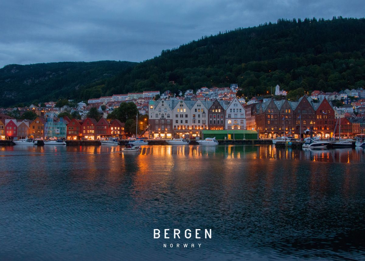 'Bergen ' Poster by Explore Universe | Displate