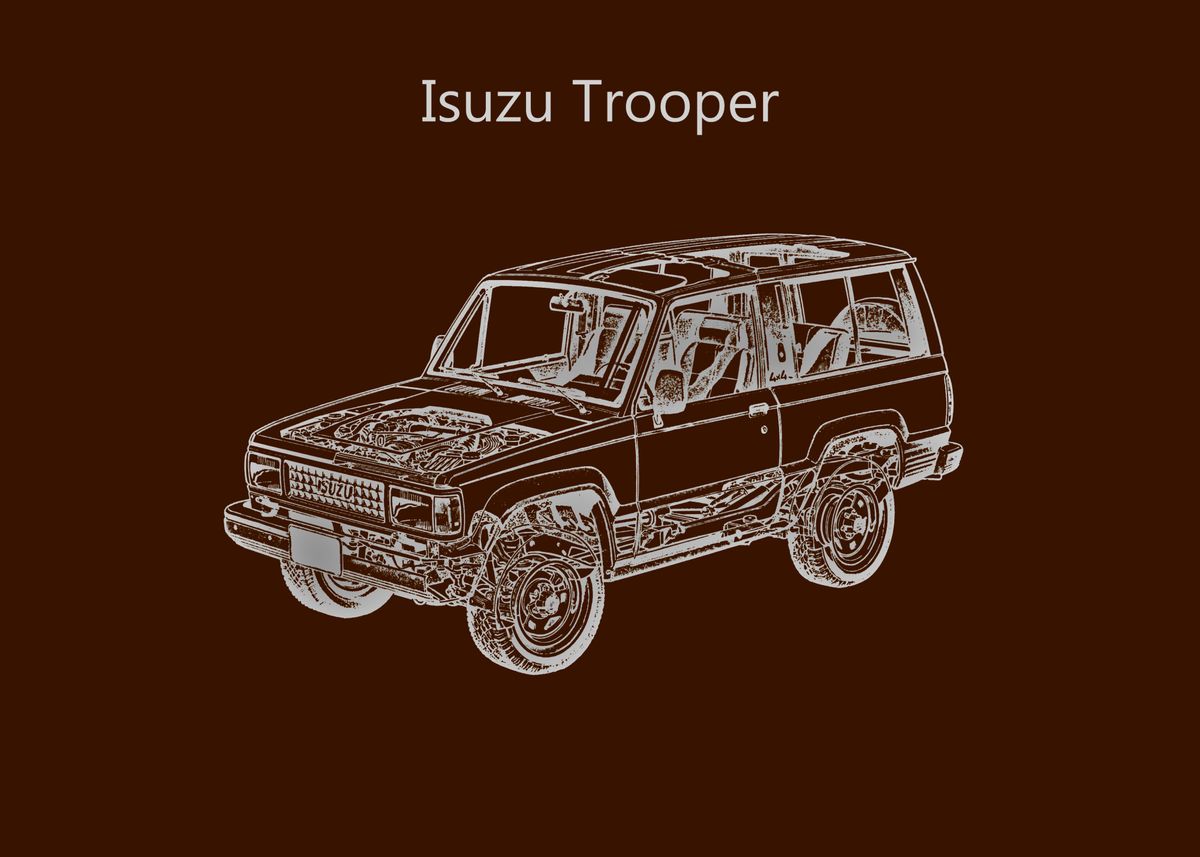 'Isuzu Trooper ' Poster by Amazing Artist | Displate