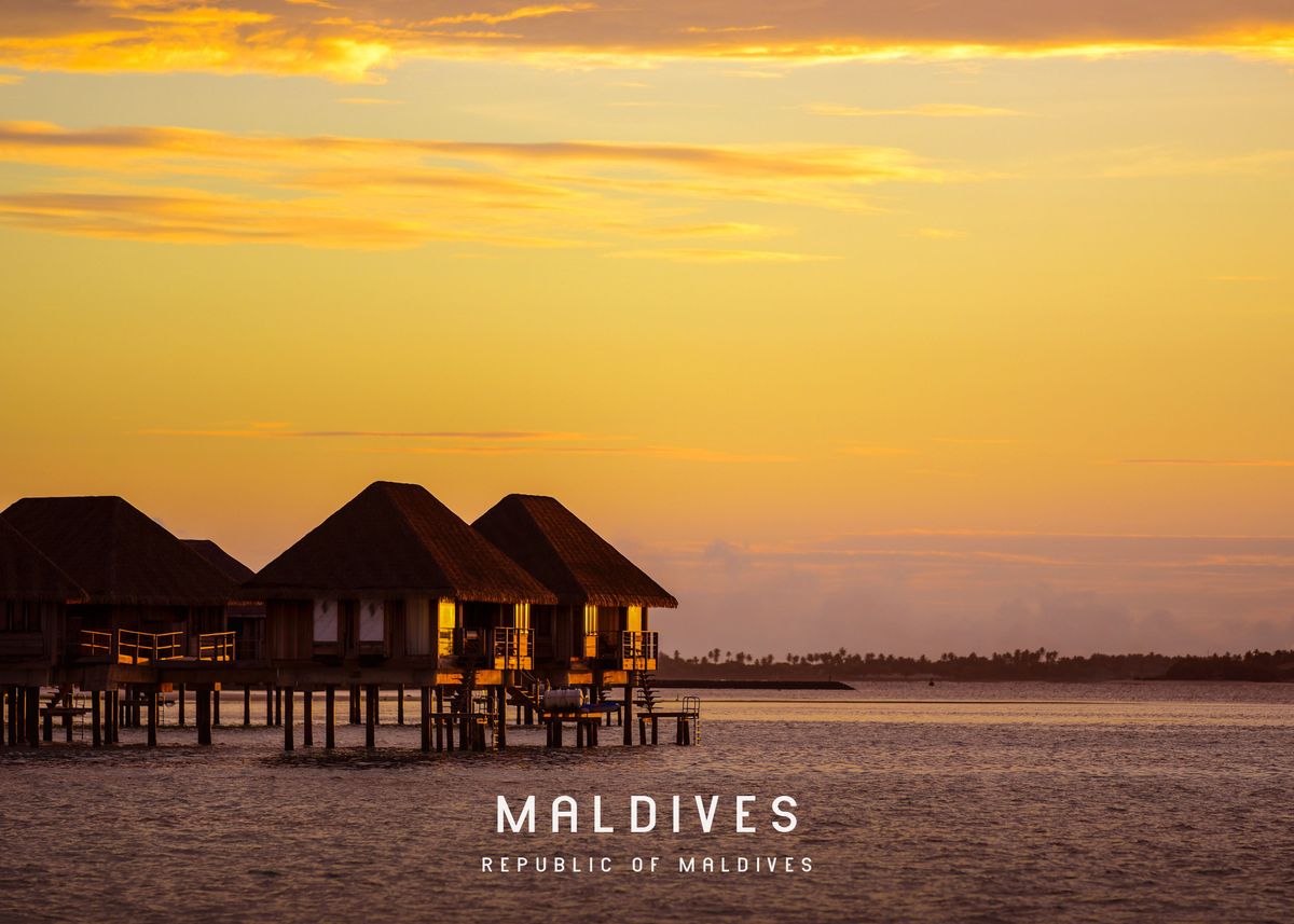 'Maldives ' Poster, picture, metal print, paint by Explore Universe ...