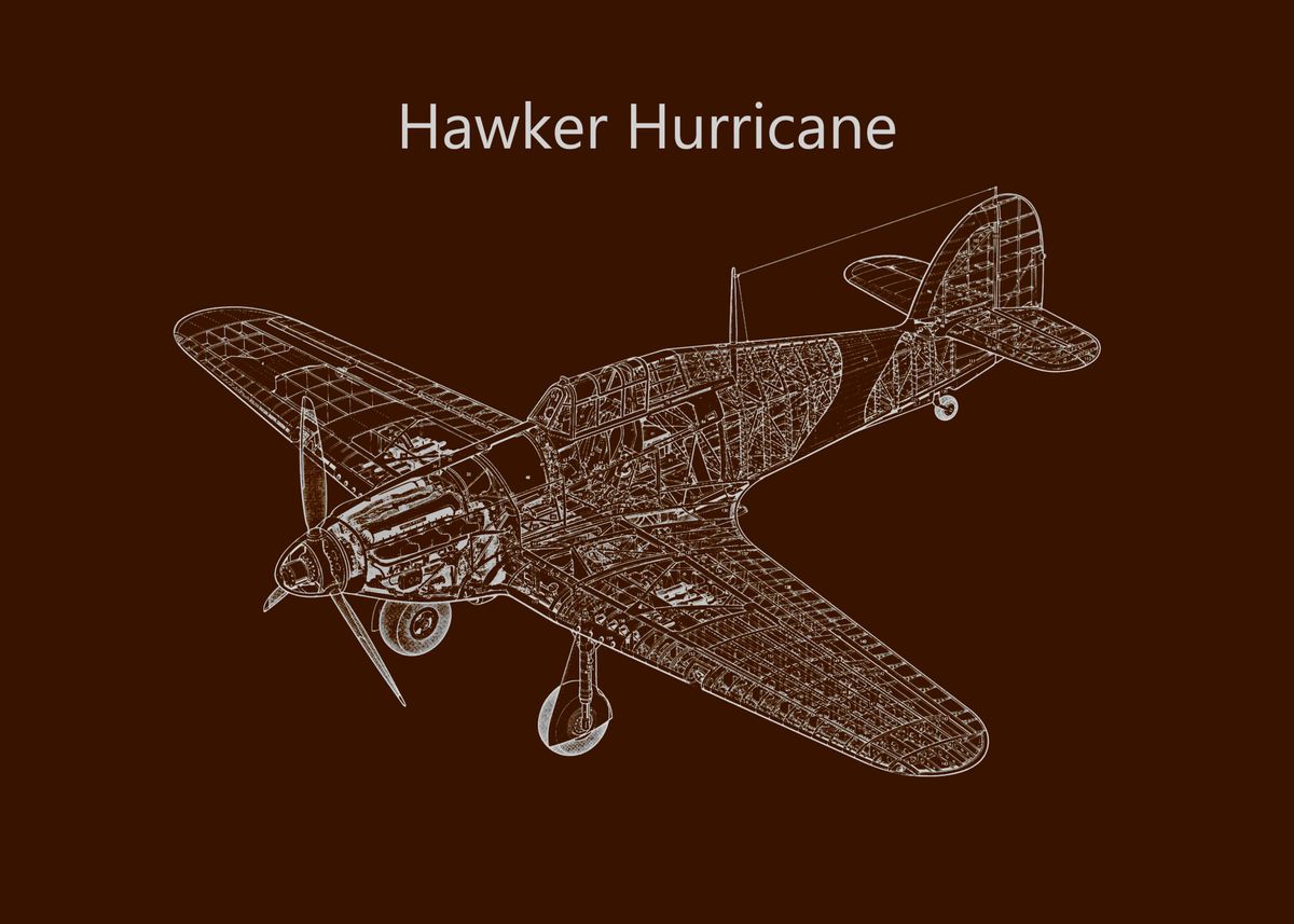 'Hawker Hurricane ' Poster, picture, metal print, paint by Amazing ...