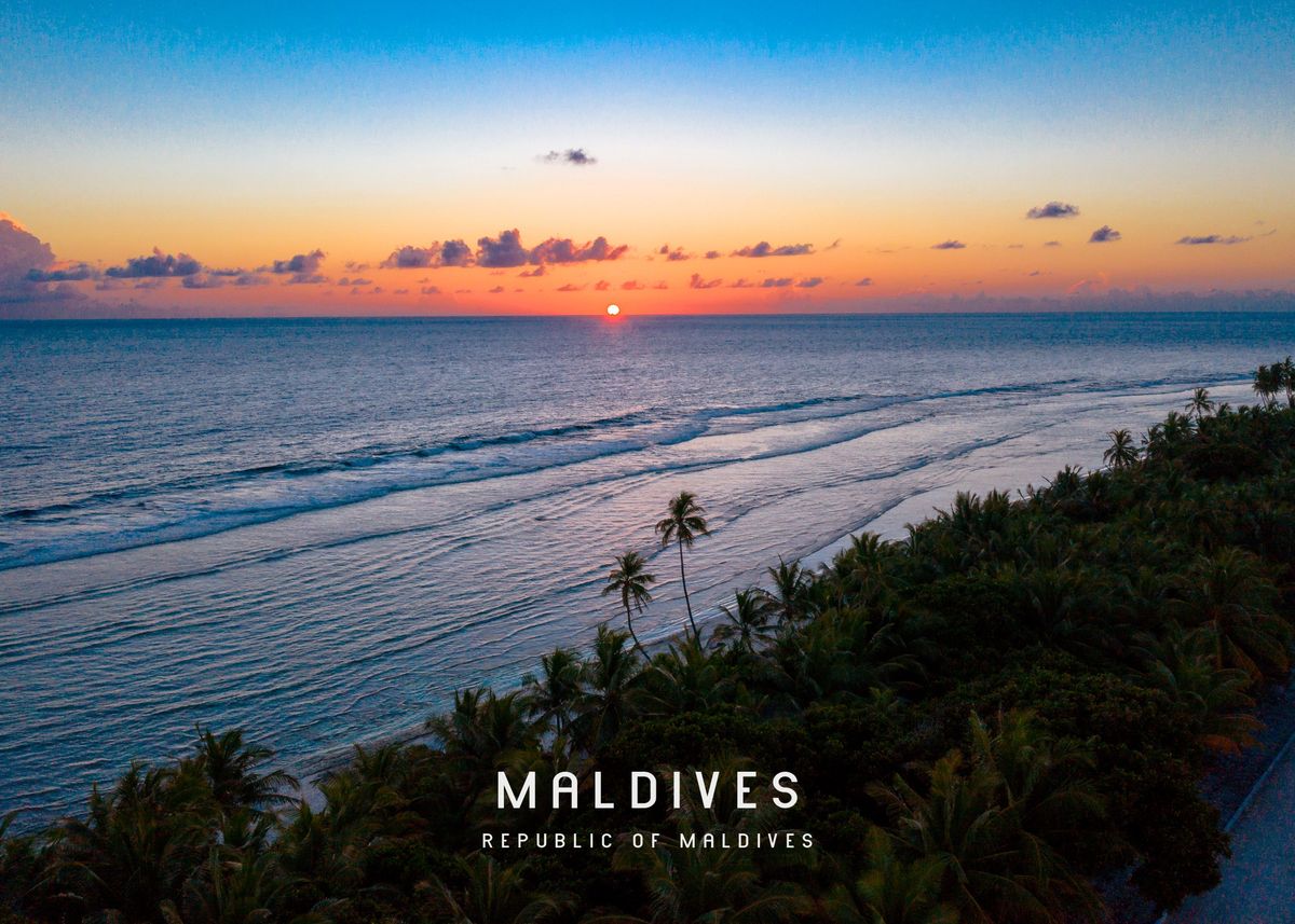 'Maldives ' Poster, picture, metal print, paint by Explore Universe ...