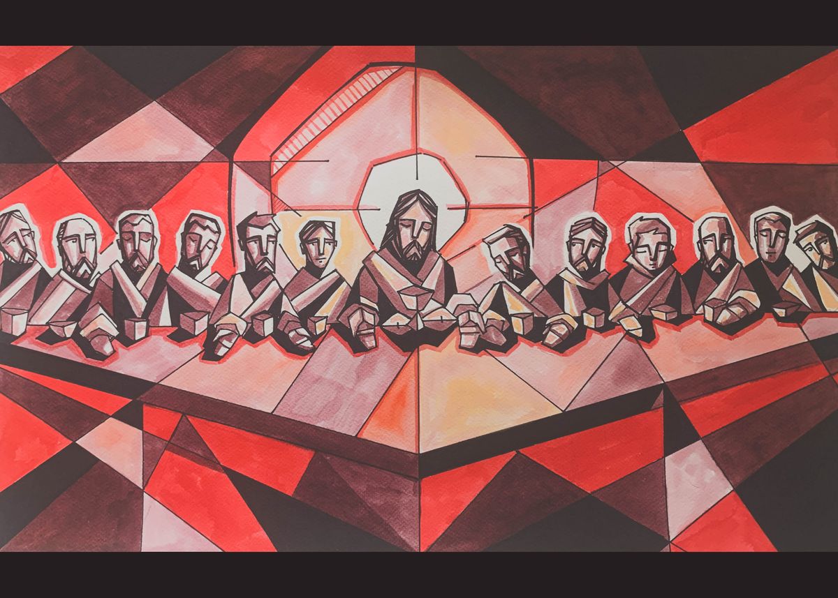 'Last supper illustration' Poster, picture, metal print, paint by Iknu ...