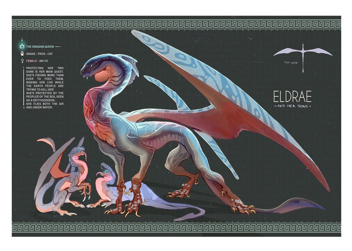 'The Dragon Queen' Poster, picture, metal print, paint by Premnath ...