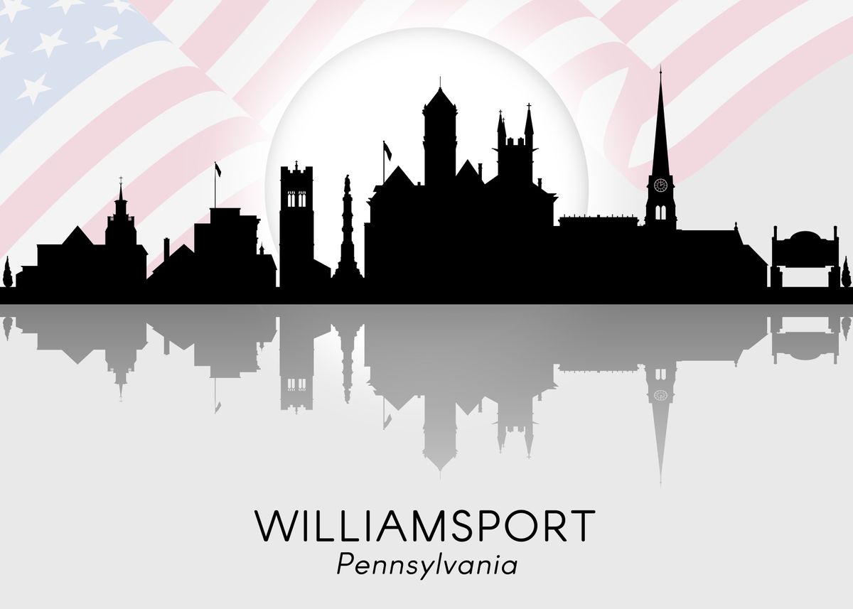 'Williamsport USA' Poster, picture, metal print, paint by Farwell ...