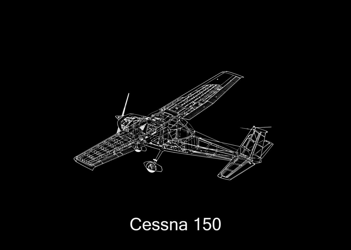 'Cessna 150 ' Poster, picture, metal print, paint by Spring Flower ...