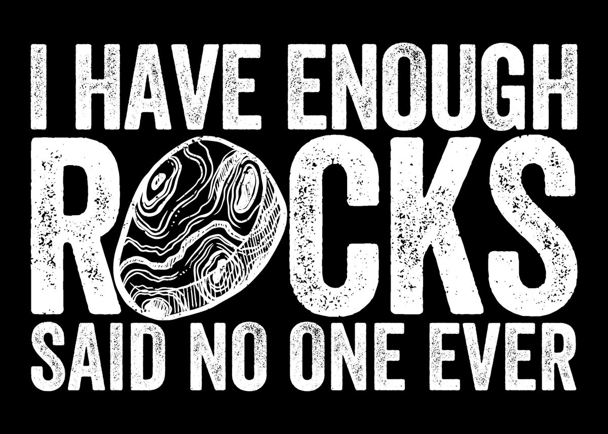 'Funny Rock Hunting' Poster, picture, metal print, paint by ...