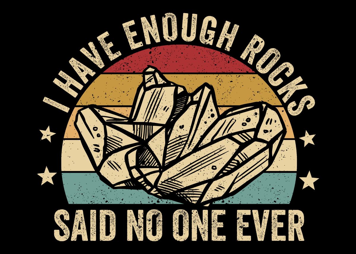 'Funny Rock Hunting' Poster by AestheticAlex | Displate