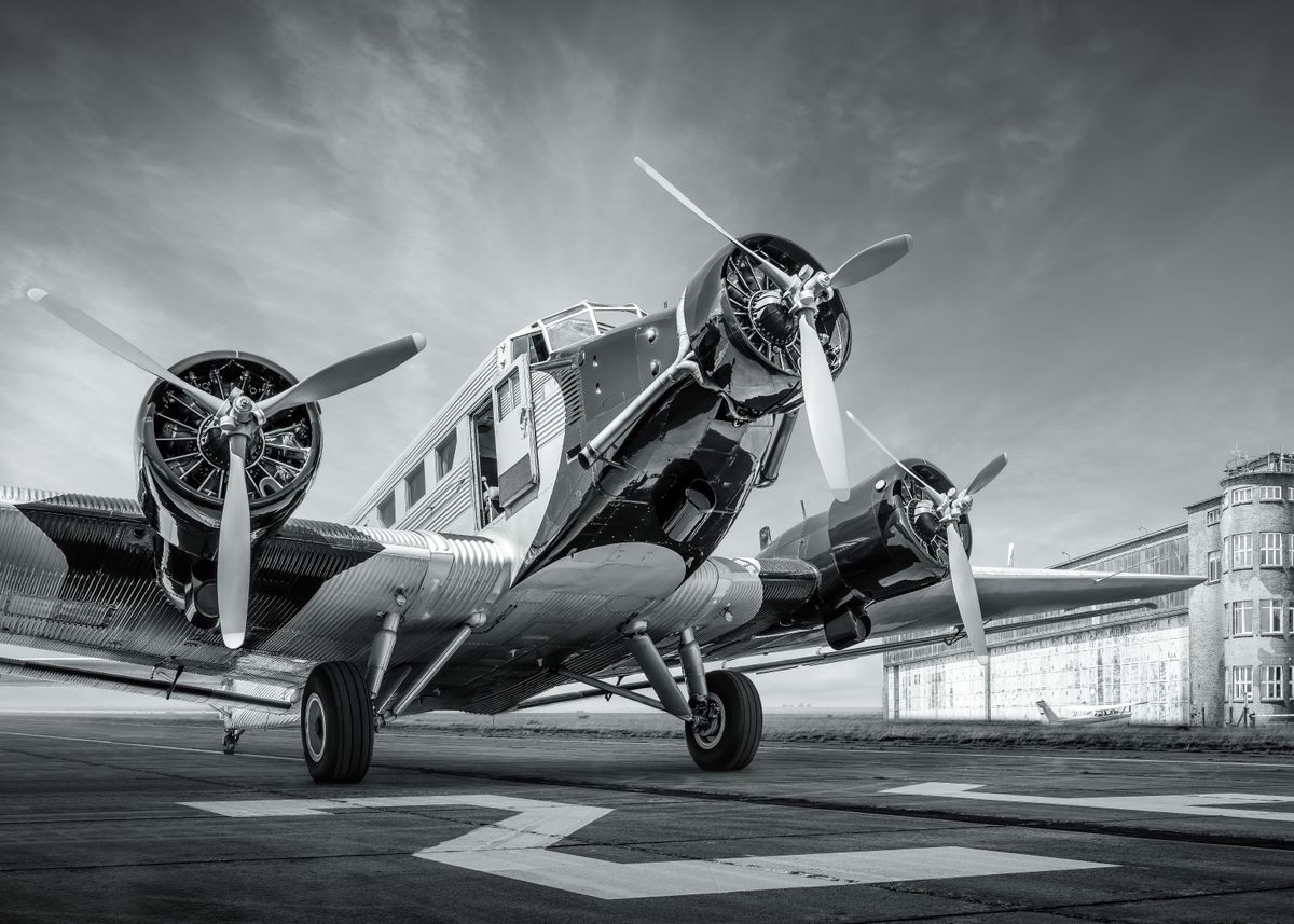 'junkers' Poster, picture, metal print, paint by Frank Peters | Displate