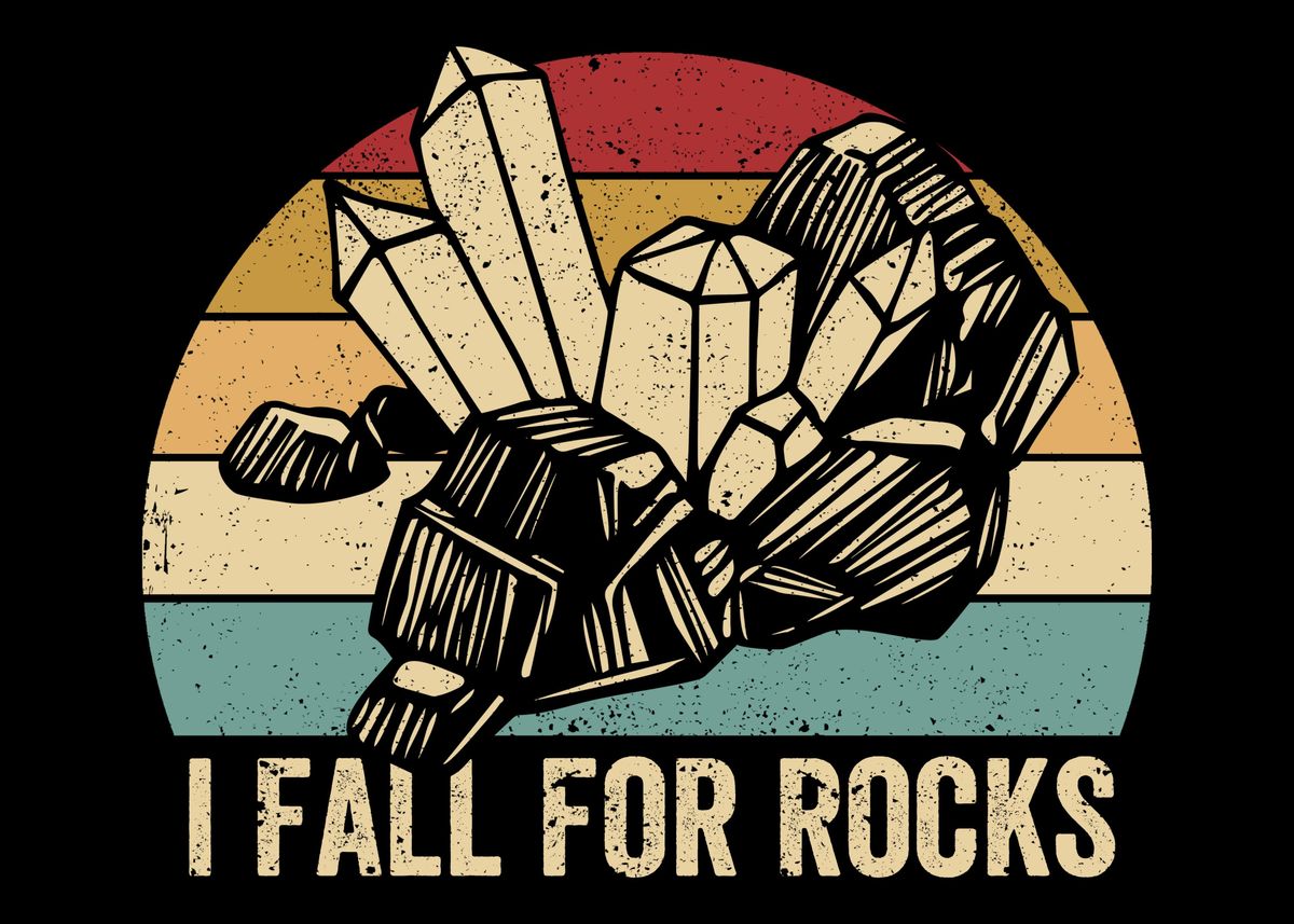 'Funny Rock Hunting' Poster, picture, metal print, paint by ...