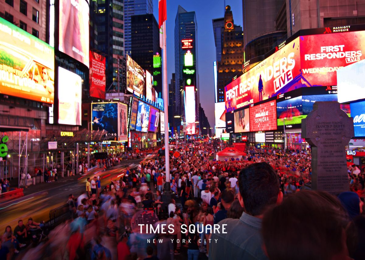 'Times Square ' Poster by Famous City | Displate