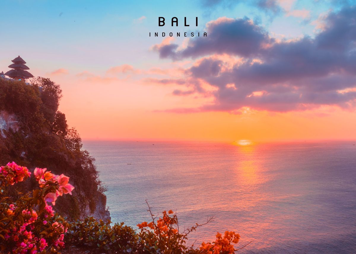 'Bali ' Poster, picture, metal print, paint by Travel Addict | Displate