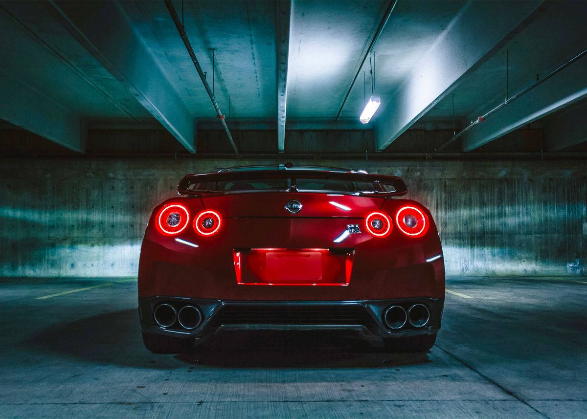 'Nissan GTR street racer' Poster by Aiden Tells | Displate