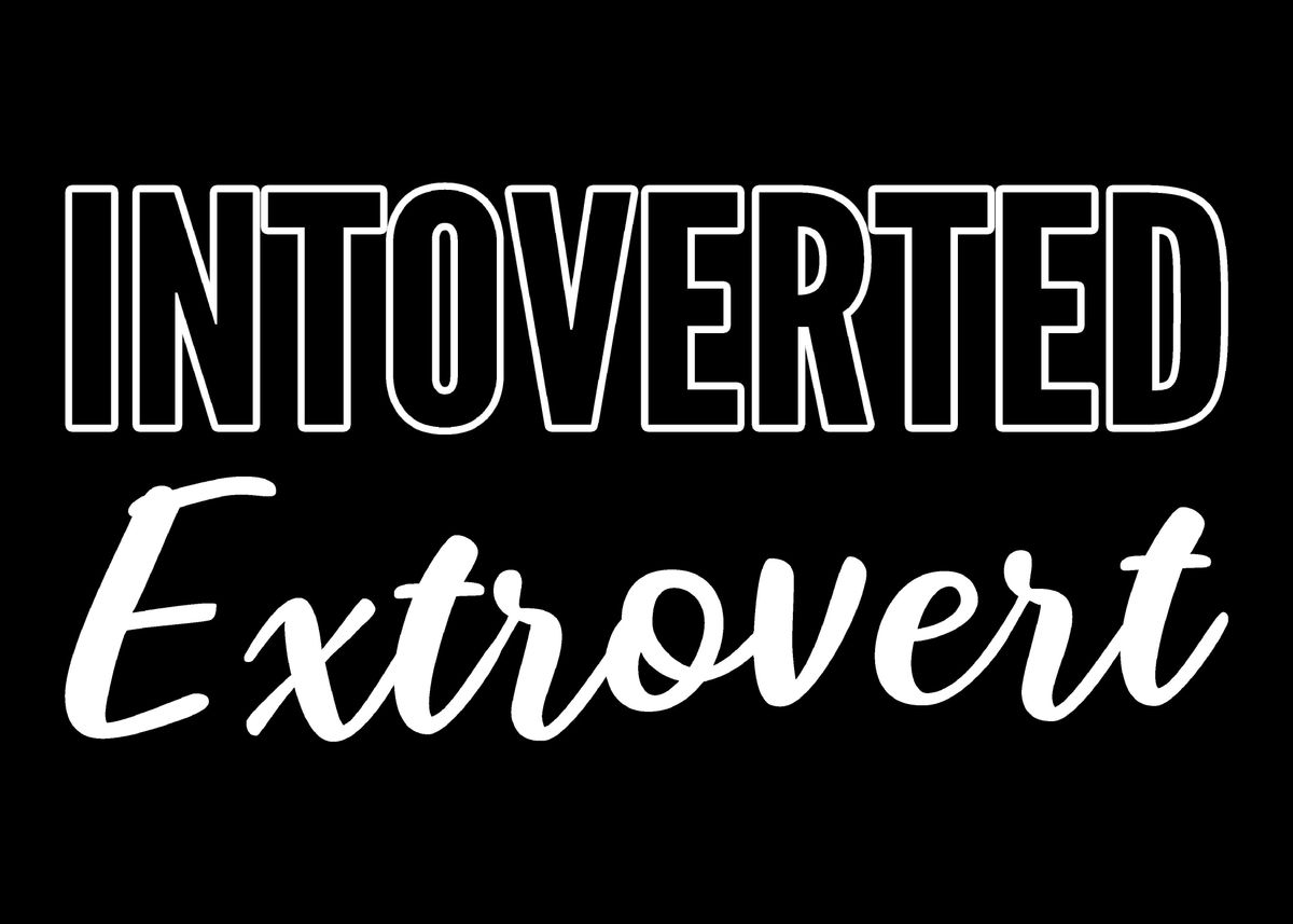 'Introverted Extrovert Bash' Poster, picture, metal print, paint by ...