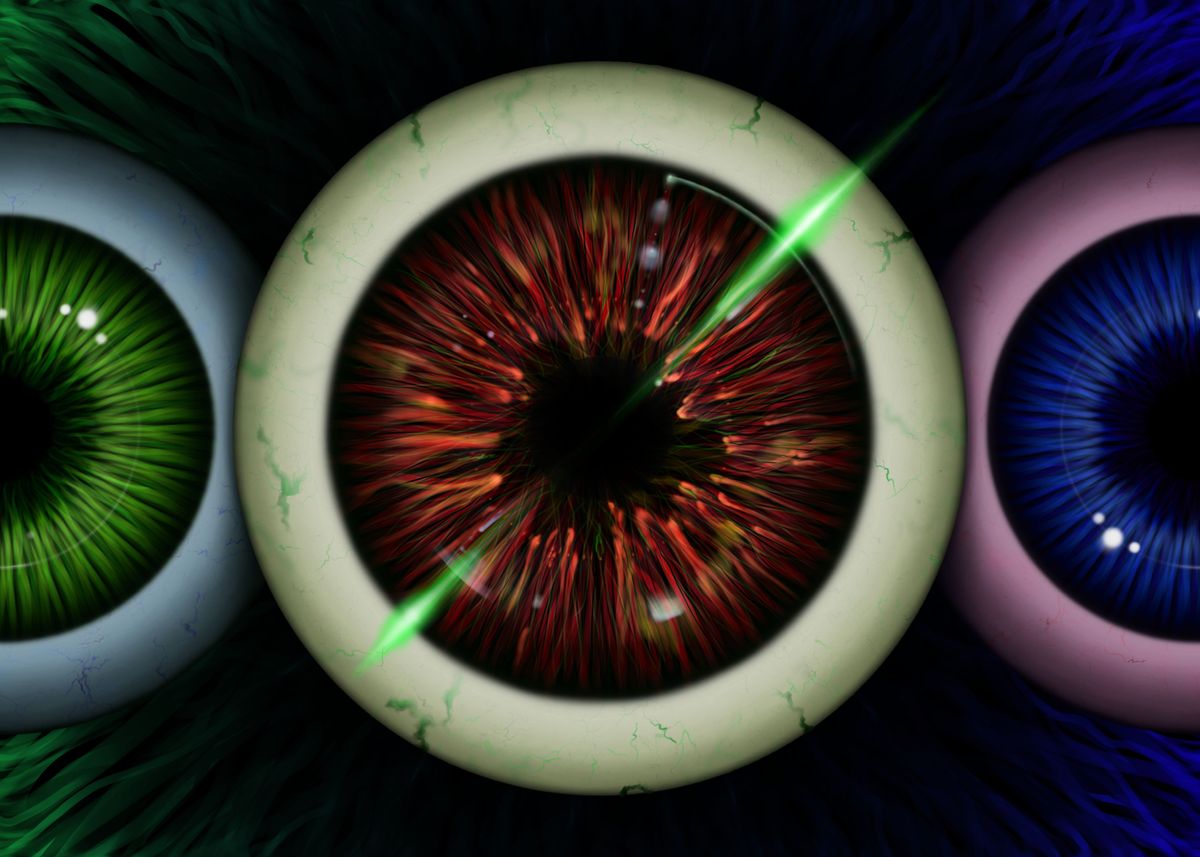 'RepeyeR' Poster, picture, metal print, paint by NoNNee | Displate