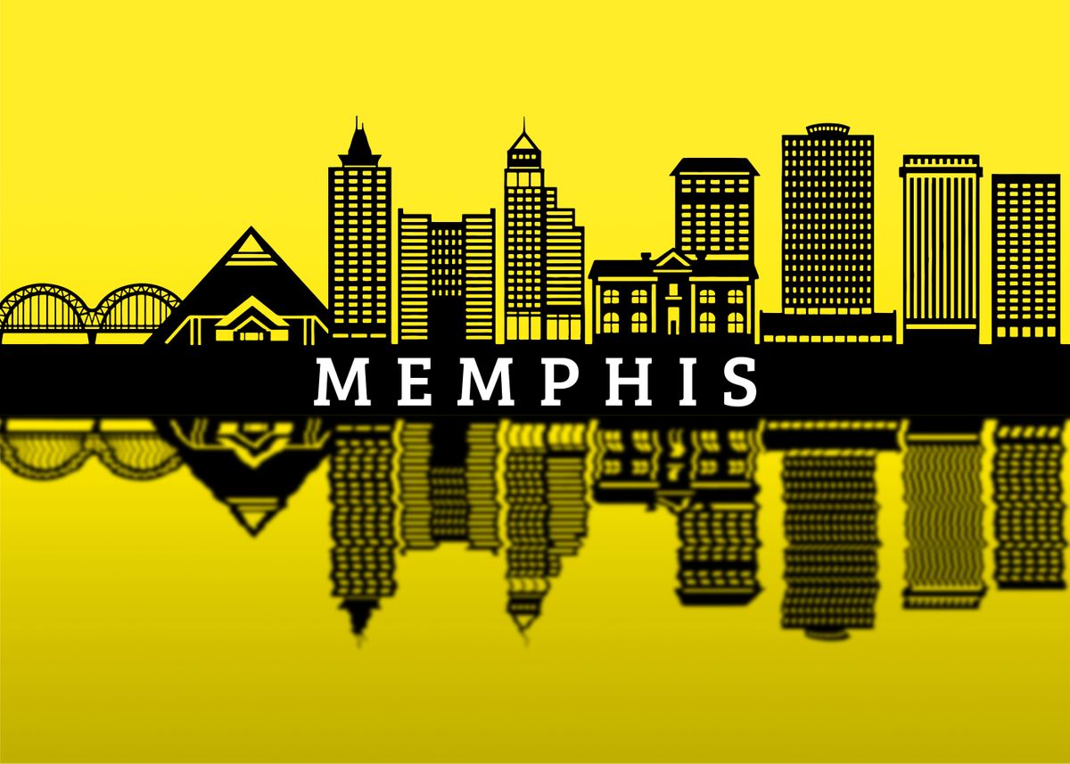 'Memphis' Poster, picture, metal print, paint by Wasi Blond | Displate