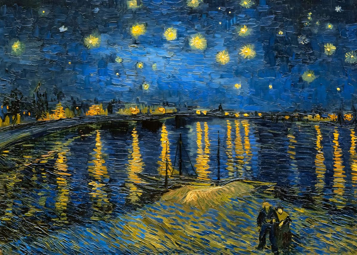 'Starry Night Over Rhone' Poster, picture, metal print, paint by ...