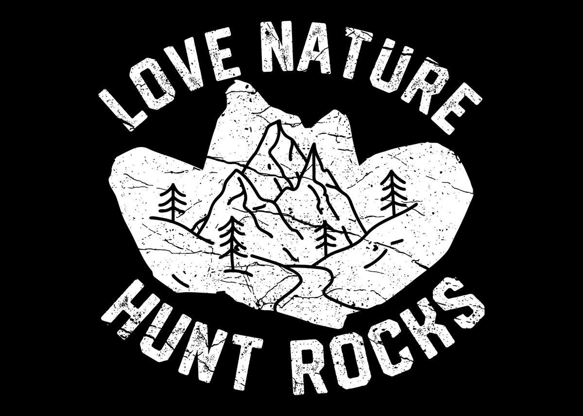 'Funny Rock Hunting' Poster, picture, metal print, paint by ...