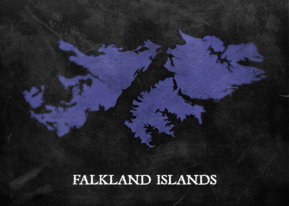 'Falkland Islands' Poster, picture, metal print, paint by Moon Soul ...