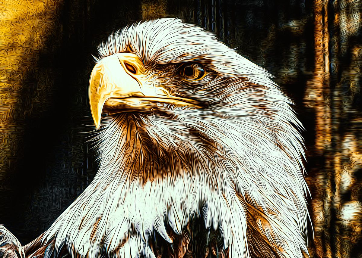 'Eagle' Poster by Tiker Arts | Displate