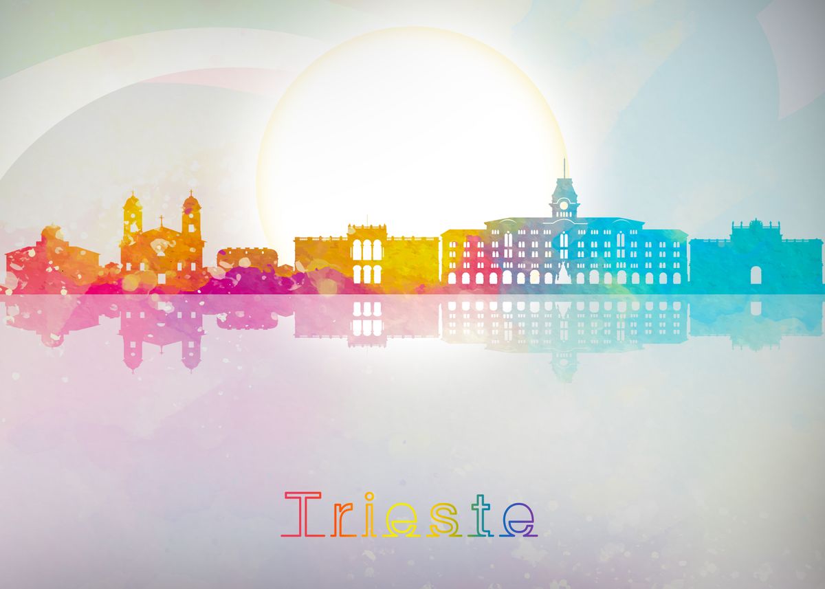 'Trieste Italy' Poster by Farwell Florentino | Displate