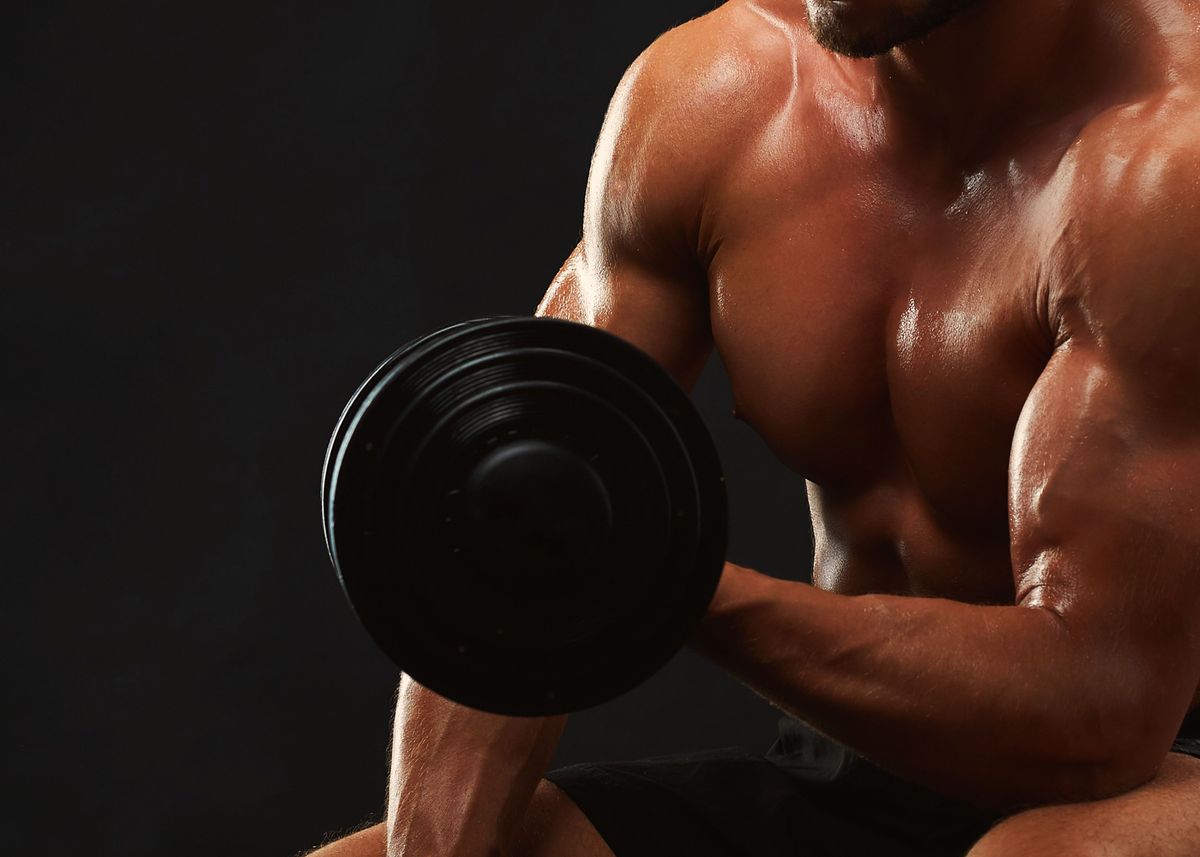 'Gym Bodybuilding Sport 58' Poster by Michael Landsberger | Displate