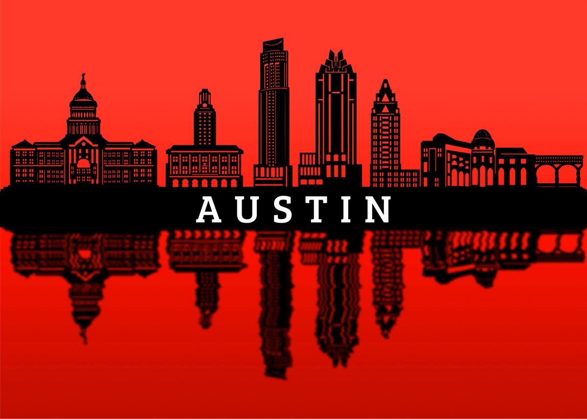 'Austin' Poster, picture, metal print, paint by Wasi Blond | Displate