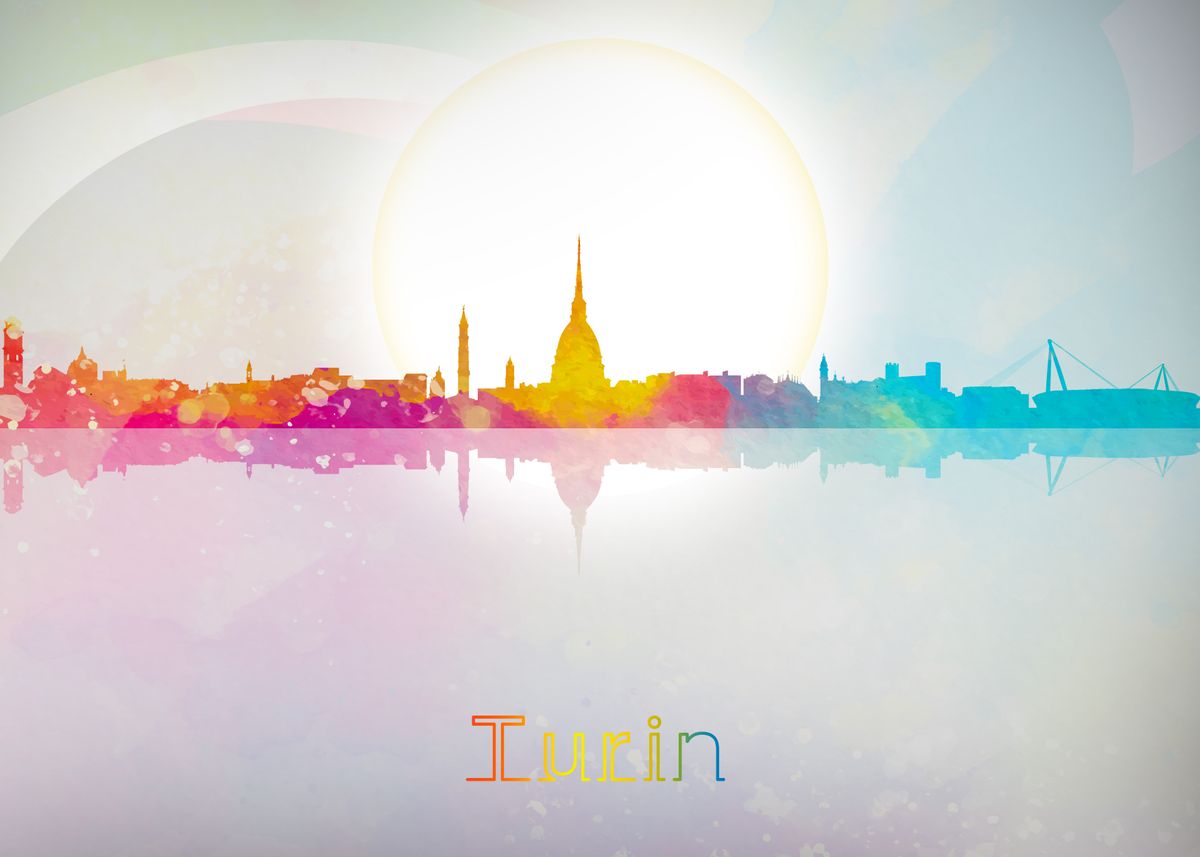 'Turin Italy' Poster by Farwell Florentino | Displate