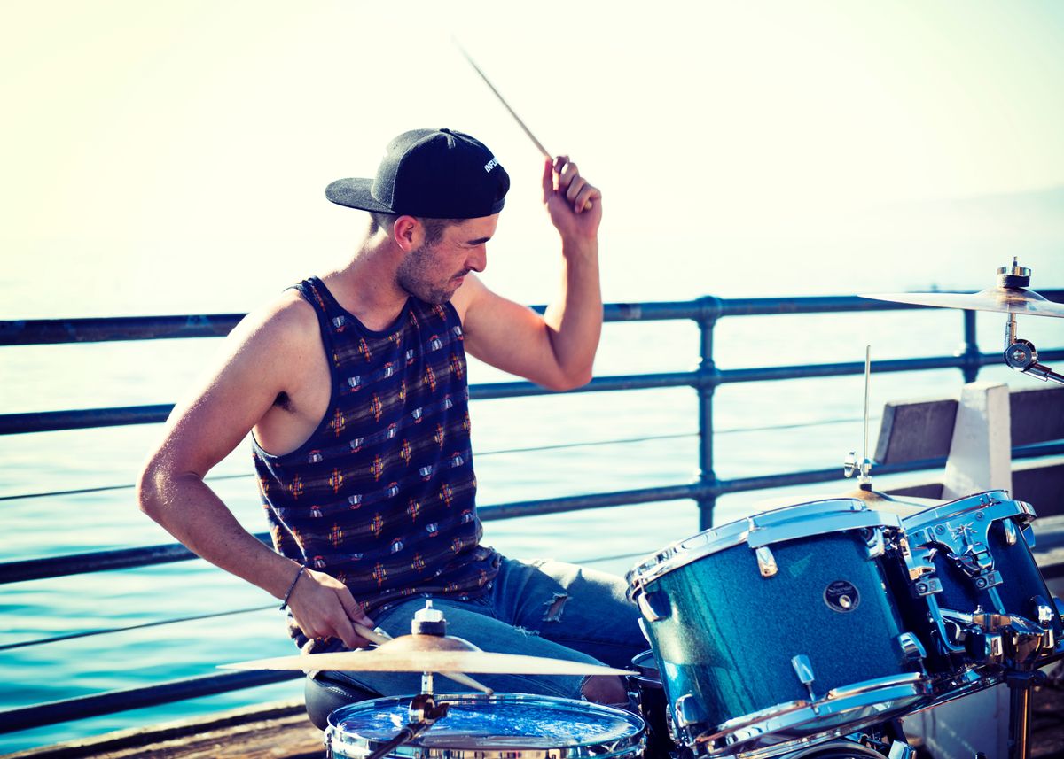 'Drummer Mayhem' Poster by Sam Brady | Displate