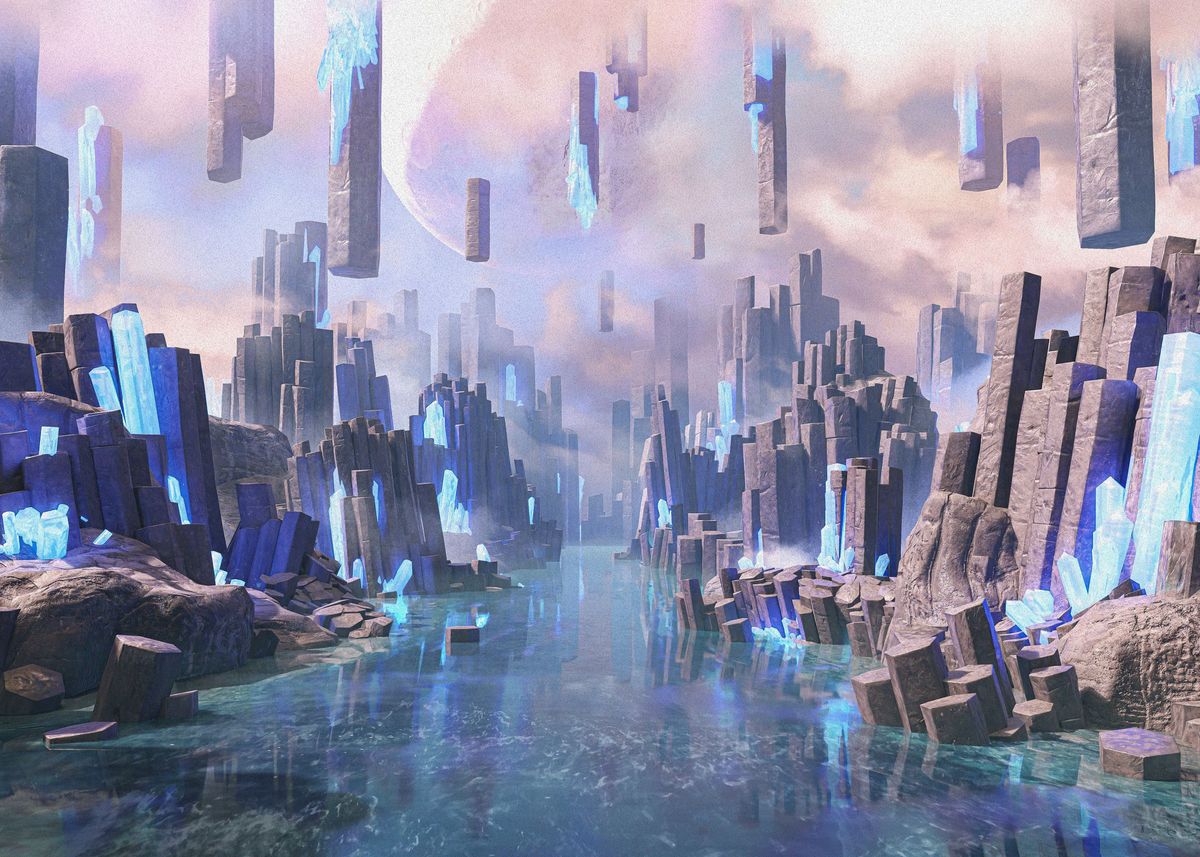 'Radiant Shards' Poster, picture, metal print, paint by Team Liquid ...