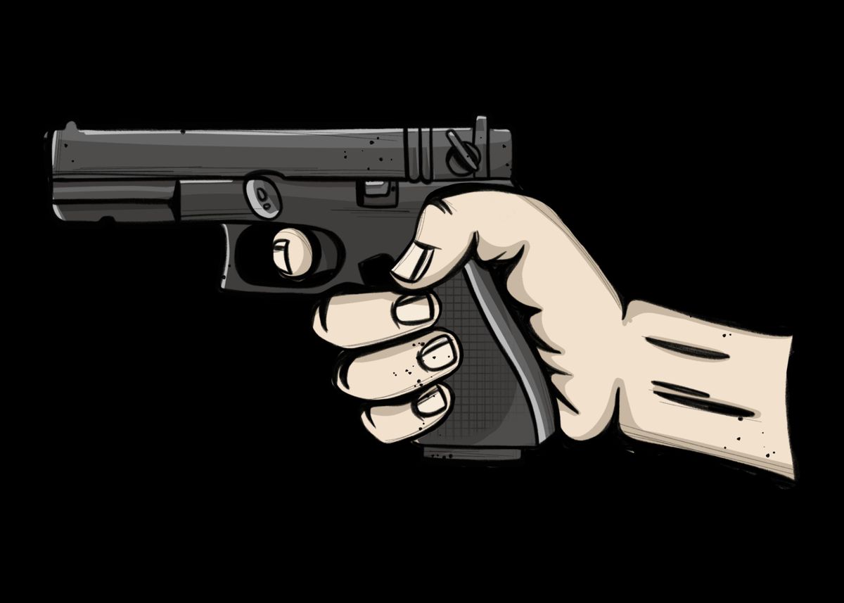 'Gun Rights' Poster, picture, metal print, paint by CrazySquirrel ...