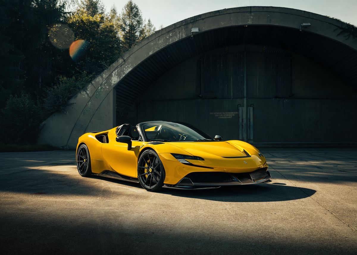 'Ferrari SF90 Spider' Poster, picture, metal print, paint by Marcel Lee ...