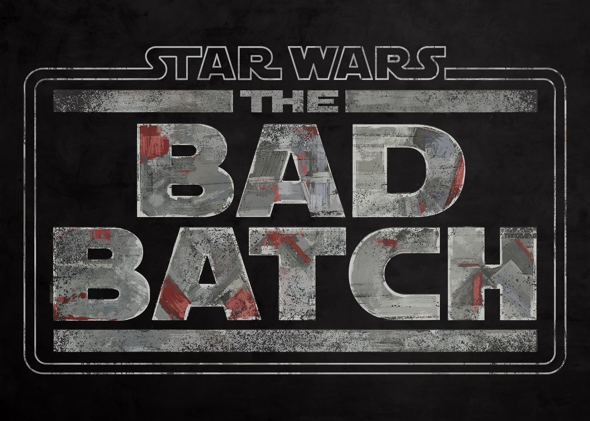 'The Bad Batch logo' Poster, picture, metal print, paint by Star Wars ...