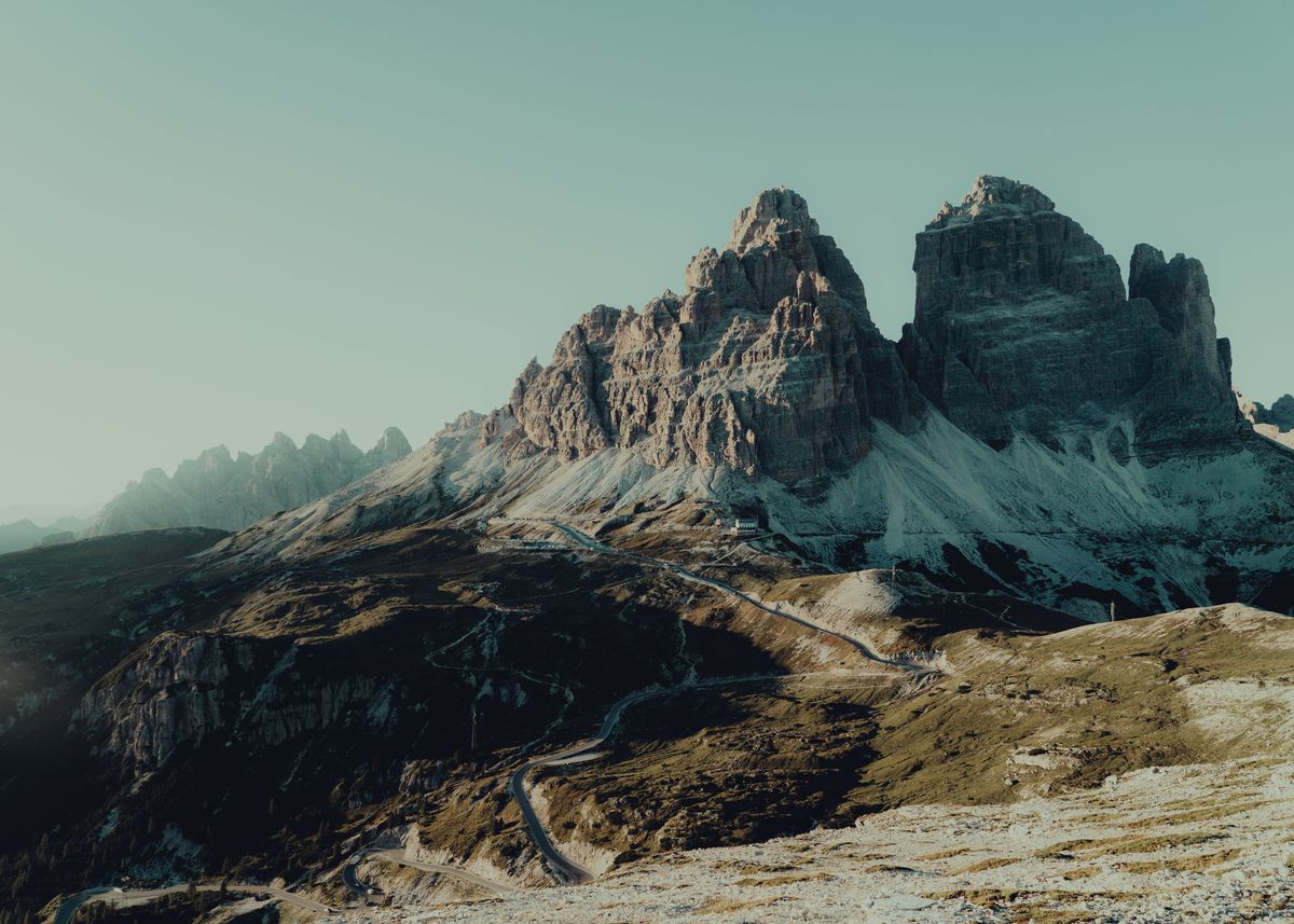 'Tre Cime' Poster, picture, metal print, paint by 19thpic | Displate