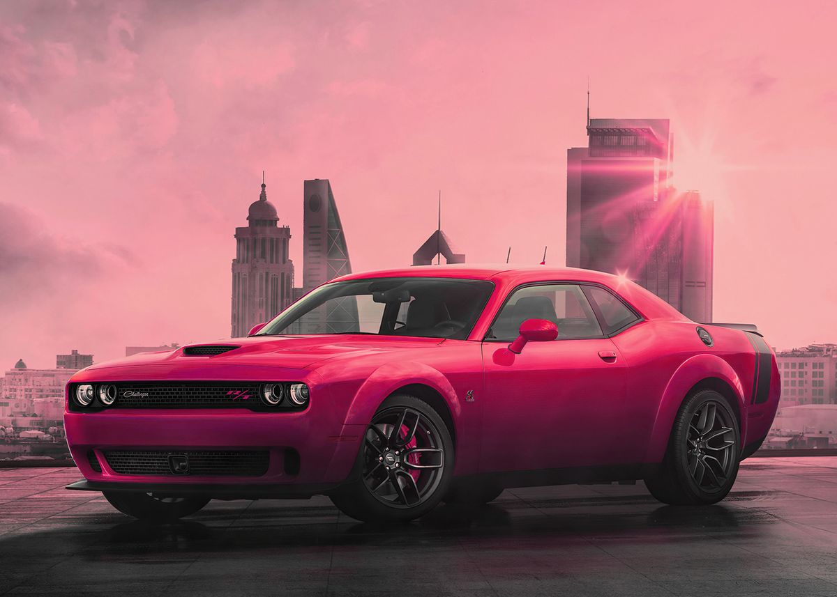 'dodge' Poster, picture, metal print, paint by Recca | Displate