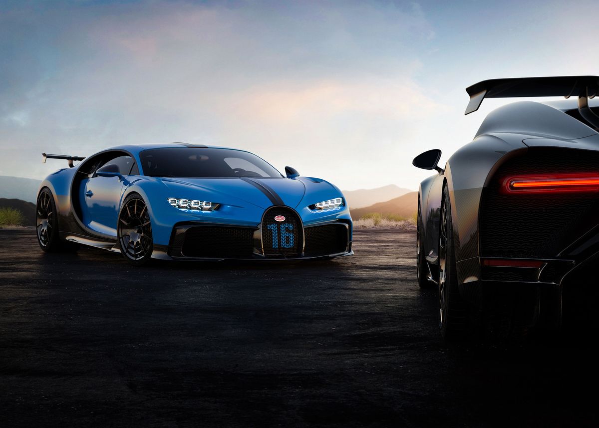 'Bugatti Chiron' Poster, picture, metal print, paint by Monster Car ...