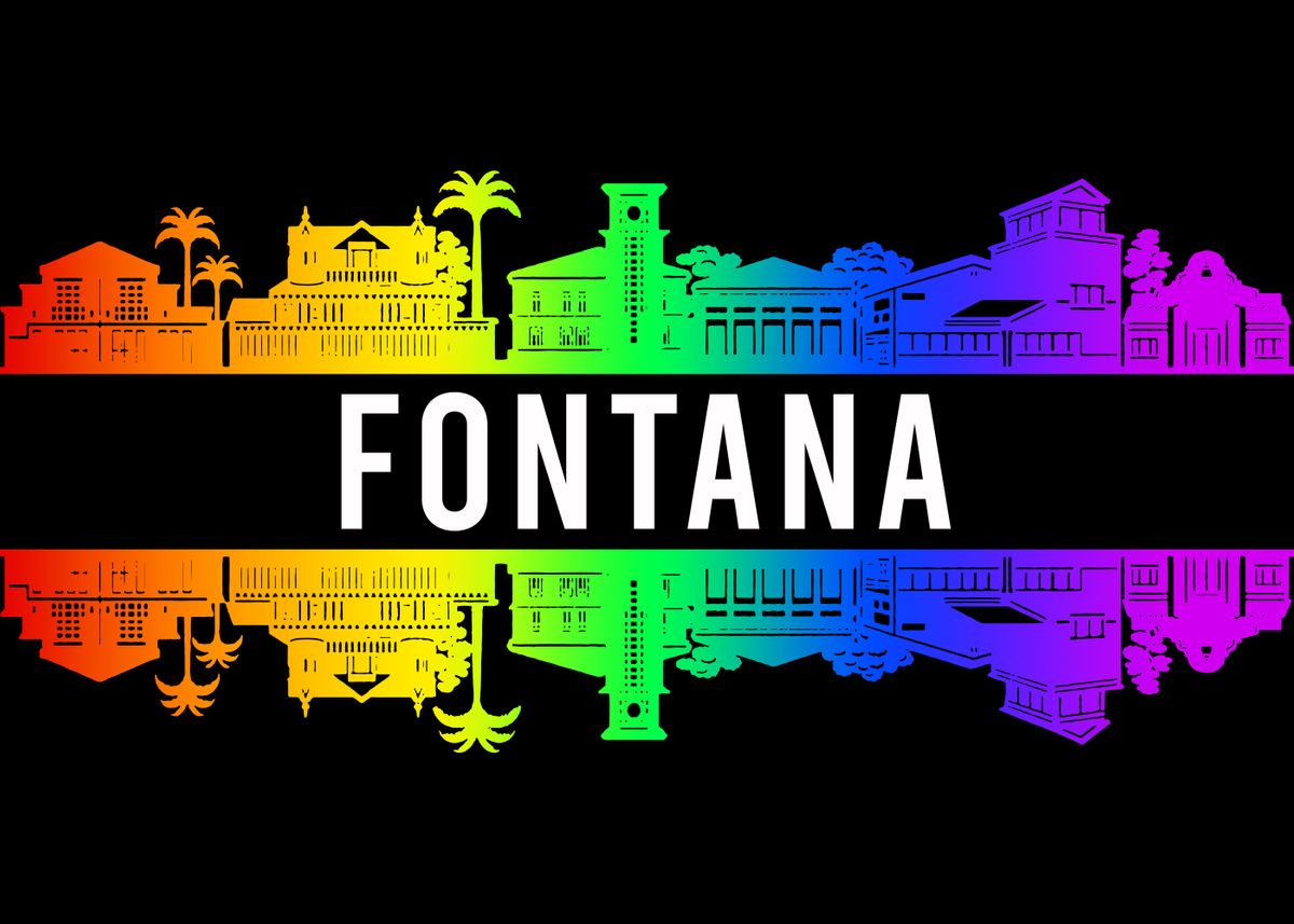 'Fontana' Poster, picture, metal print, paint by Kwong Han | Displate