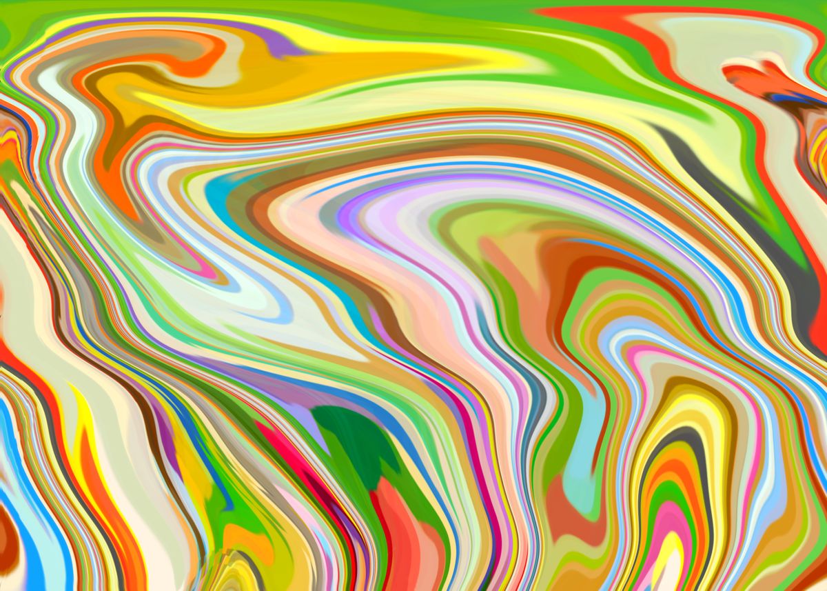 'Abstract Alien Art Cute20' Poster by Gani Bijish | Displate