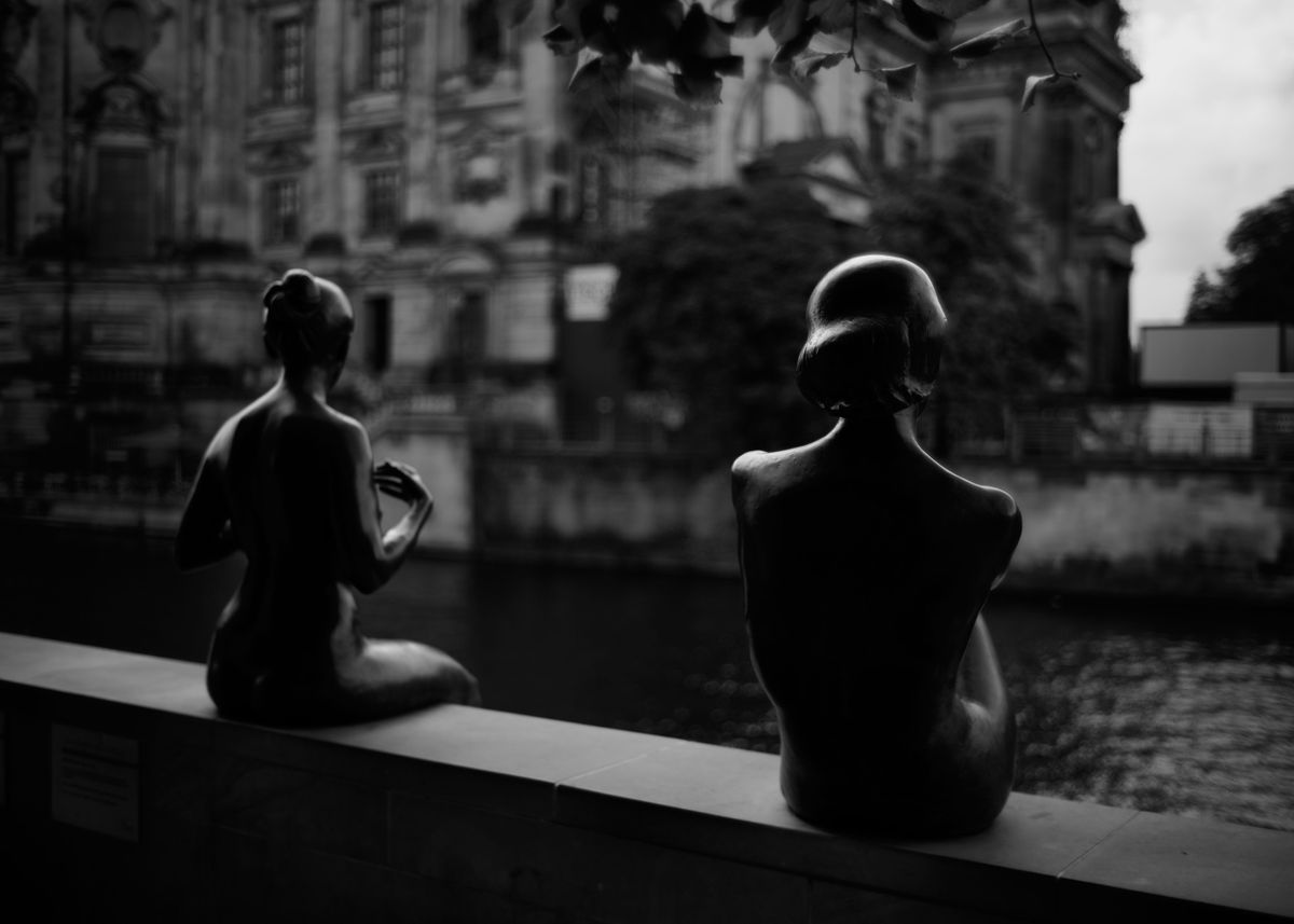 'Only sitting' Poster, picture, metal print, paint by Iritxu | Displate