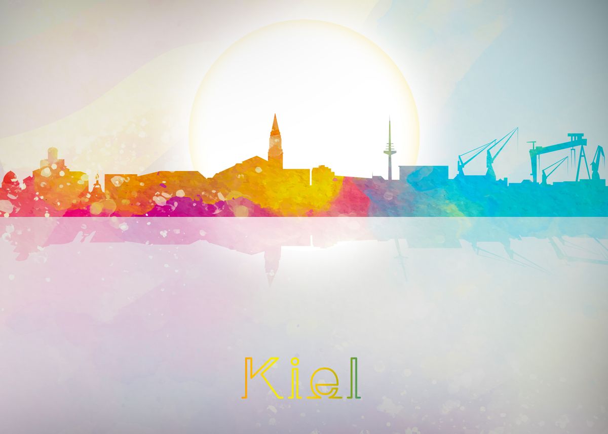 'Kiel Germany' Poster by Farwell Florentino | Displate