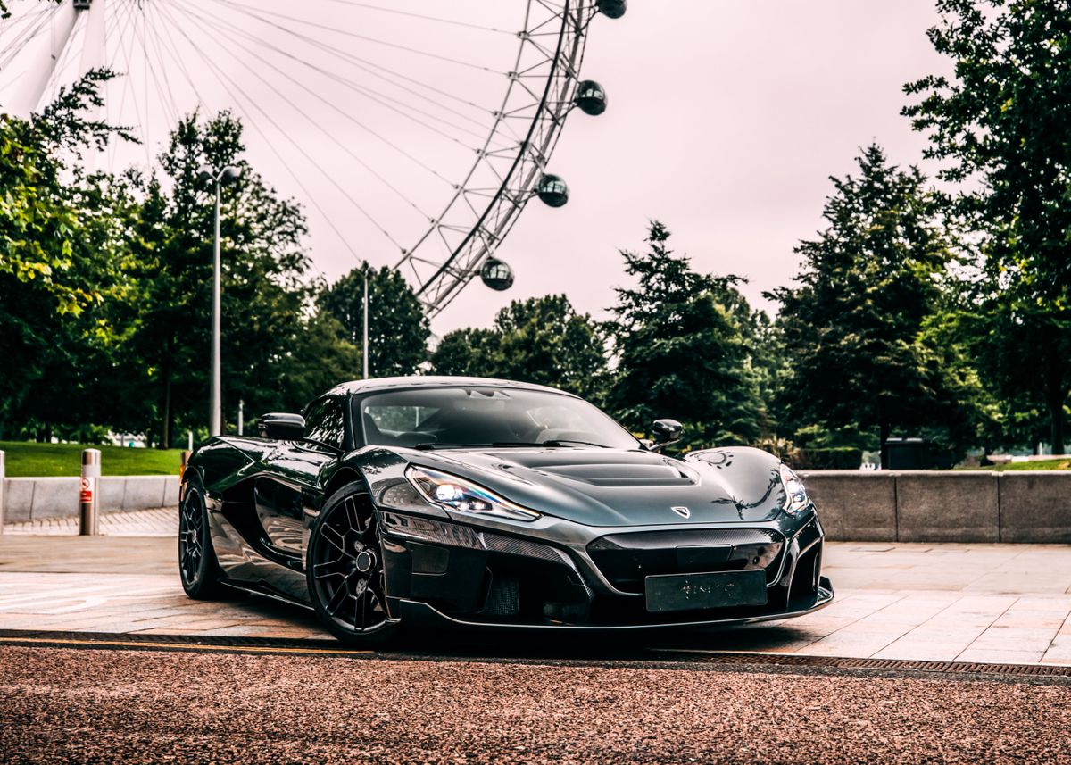 'Rimac Nevera' Poster, picture, metal print, paint by Monster Car ...