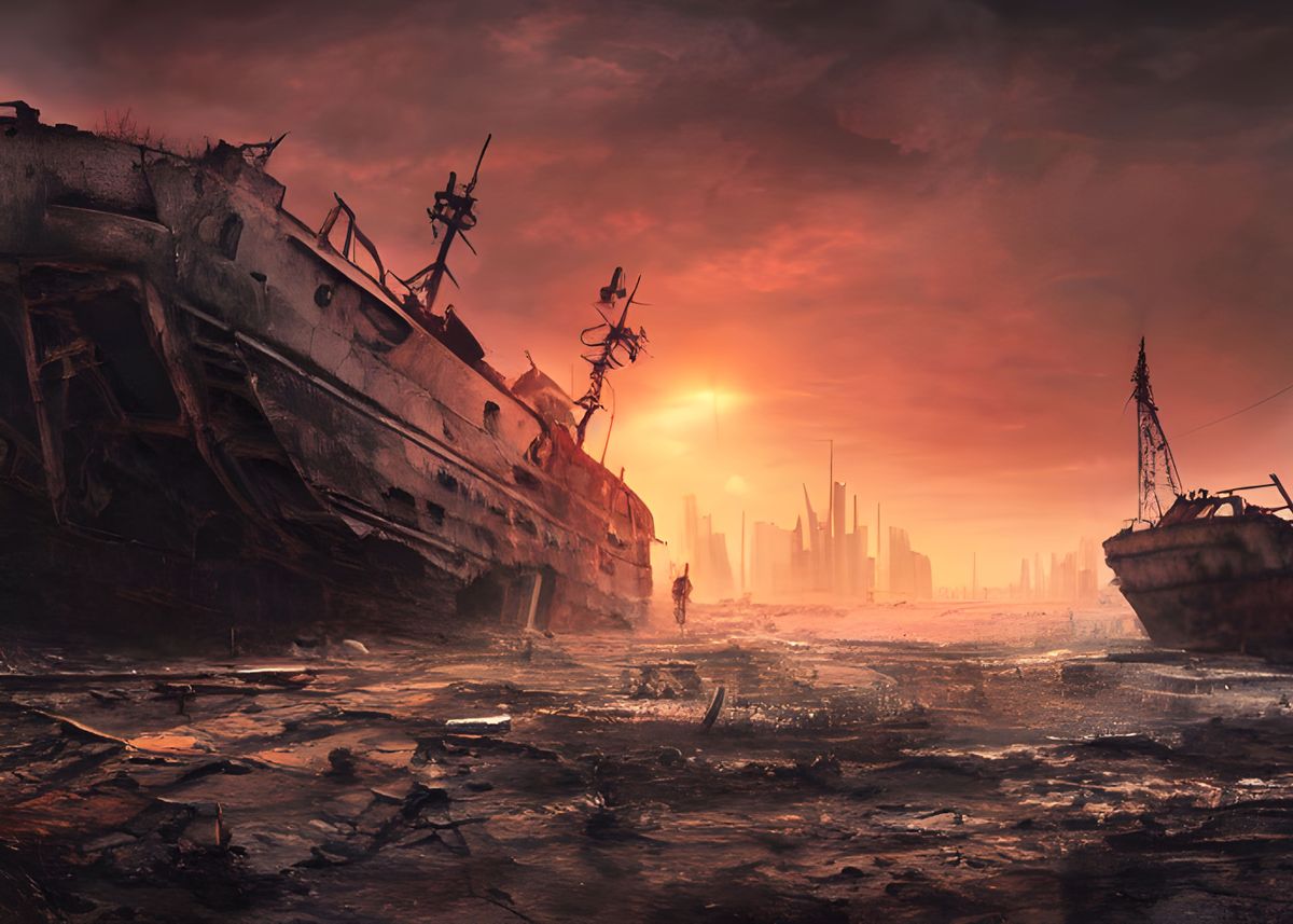 'the last one left' Poster by Pixxelworks Florian Schaller | Displate